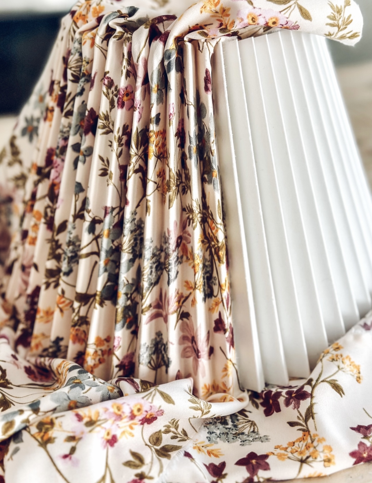 Diy Spring Floral Pleated Lampshade Lecultivateur
